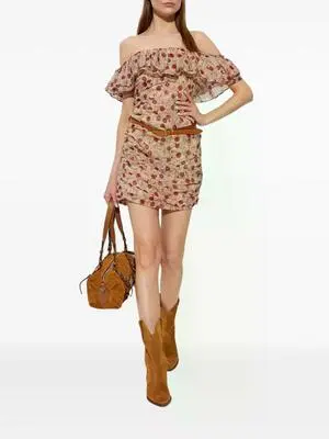 MARANT ETOILE Davilia Ruffled Floral-print Mini Dress