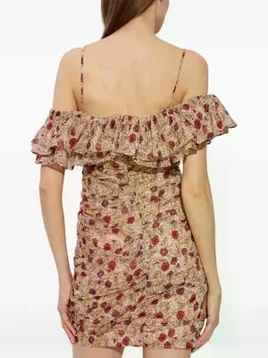 MARANT ETOILE Davilia Ruffled Floral-print Mini Dress