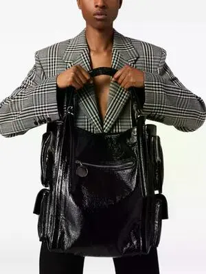 Stella McCartney Crinkled-finish Multi-pocket Tote Bag