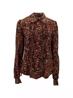 Victoria Beckham Floral Shirt - Black