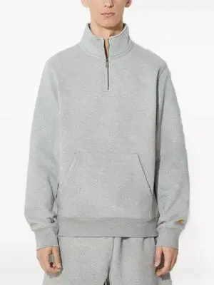 Carhartt Work In Progress Zip Mock-neck Sweatshirt - Grey