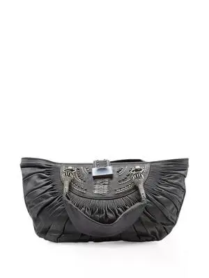 Dior Plissé Pleated Tote Bag - Grey