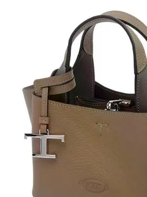 TOD'S Mini T-logo Leather Shoulder Bag