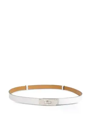 Hermès Kelly 18 Leather Belt - White