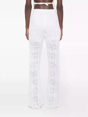 Liviana Conti Crochet Knit Flared Trousers