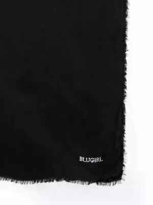 BLUGIRL Frayed-edge Scarf - Black