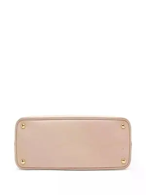 Prada Saffiano Cuir Double Tote Bag - Pink