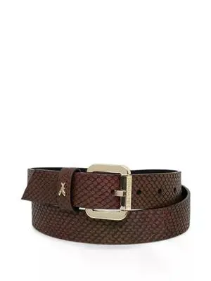 Patrizia Pepe Snake-effect Leather Belt
