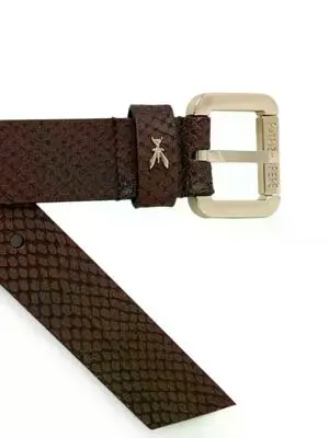 Patrizia Pepe Snake-effect Leather Belt