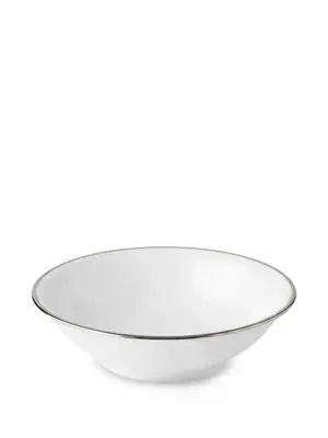 GINORI 1735 Luna Argonauti Silver-tone Rim Bowl - White