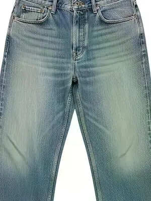 ODEEH Faded Effect Whiskering Jeans