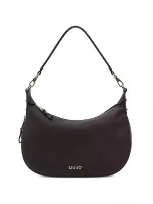 Liu Jo Grained Shoulder Bag With Logo Detail - Brown