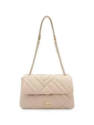 Roberto Cavalli Quilted Shoulder Bag - Neutrals