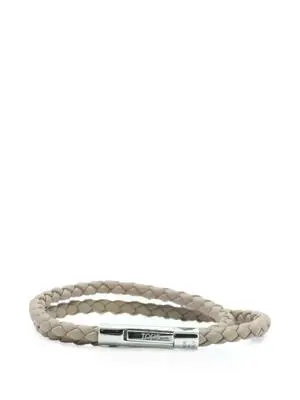 TOD'S Mycolors Braided Leather Bracelet - Neutrals