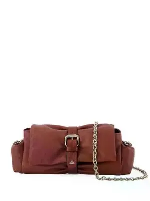 VIVIENNE WESTWOOD Hazel Treasure Leather Clutch Bag