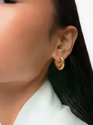 YOJ Sirso Chubby Hoop Earrings - Gold