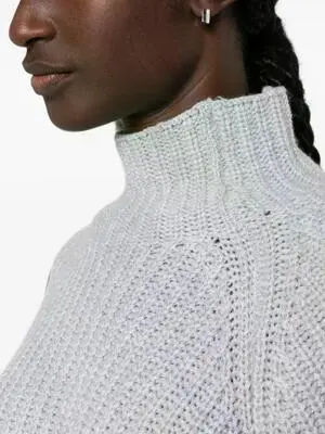 Liviana Conti Ribbed Knit High Neck Sweater