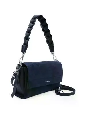 COCCINELLE Suede Braided-handle Shoulder Bag