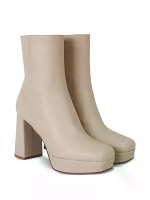 GIANVITO ROSSI Daisen Platform Ankle Boots - Neutrals