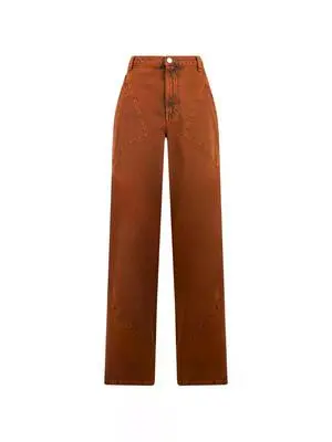 Alberta Ferretti Wide-leg Jeans - Orange