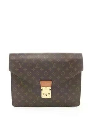 LOUIS VUITTON Senateur Folder Monogram Canvas - Brown