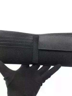 Saint Laurent 2020s Pebbled-leather Bi-fold Wallet