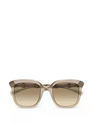 Gucci Square-frame Sunglasses - Neutrals