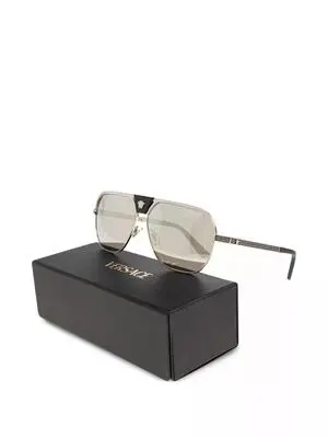Versace Greca-detail Pilot Frame Sunglasses