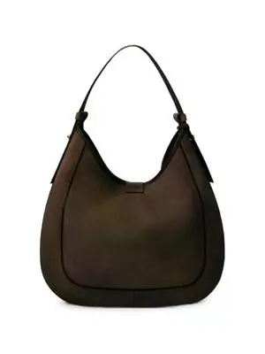 Fabiana Filippi Suede Shoulder Bag With Tassel Detail - Brown