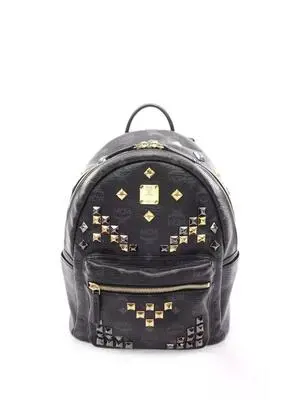 Mcm 2010s Stark Visetos Backpack - Black