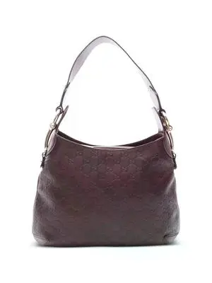 Gucci Horsebit Guccissima Shoulder Bag - Brown