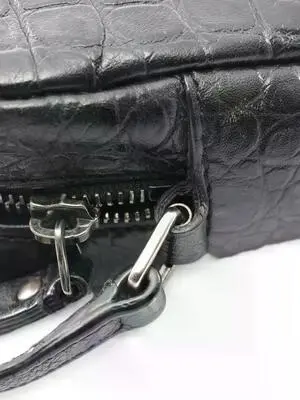Saint Laurent Lou Croc-embossed Leather Crossbody Bag