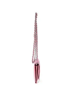 Prada Saffiano-leather Flap Chain-strap Wallet