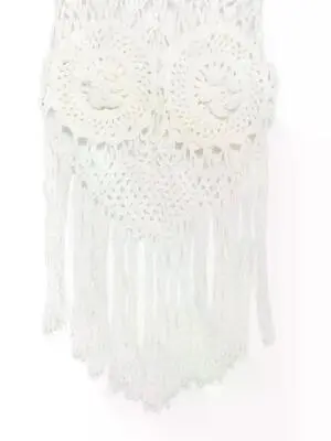 Giuseppe Di Morabito Floral Crochet Midi Skirt