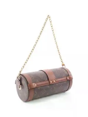 LOUIS VUITTON 2010s Papillon Trunk Monogram Chain Mini Bag
