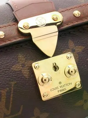 LOUIS VUITTON 2010s Papillon Trunk Monogram Chain Mini Bag