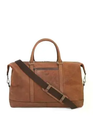 OSPREY Clayton Leather Holdall Bag - Brown