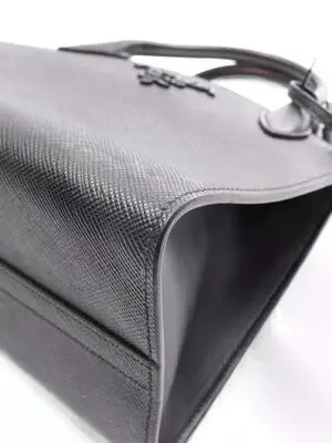 Prada 2000s Saffiano Cuir Monochrome Handbag