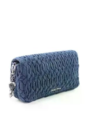 Miu Miu 2010s Crystal Matelassé Shoulder Bag