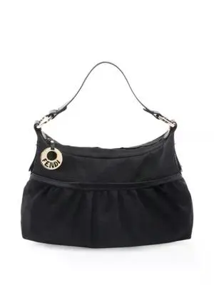 Fendi Zucca Shoulder Bag - Black