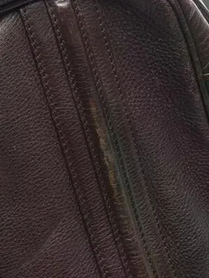 Gucci 2000s Logo-detail Grained Leather Crossbody Bag