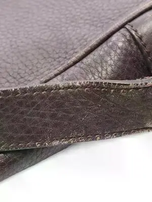 Gucci 2000s Logo-detail Grained Leather Crossbody Bag