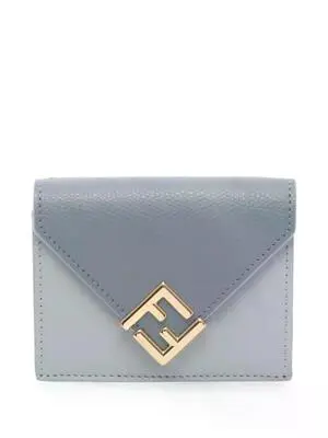 Fendi 2020s Ff Diamond Tri-fold Wallet - Blue