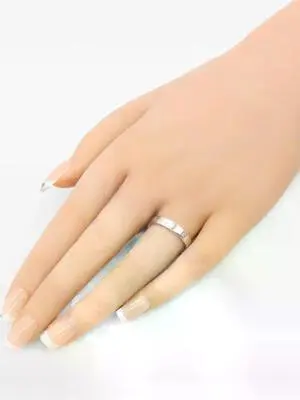 Cartier 2010s Love Diamond Ring - Silver