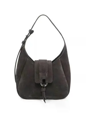 Hogan Suede Leather Shoulder Bag - Brown