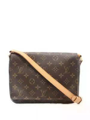 LOUIS VUITTON Monogram Canvas Musette Tango Shoulder Bag - Brown