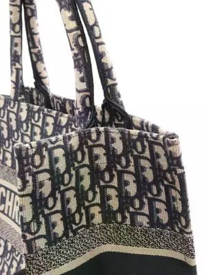 Dior 2000s Medium Book Canvas Tote Bag