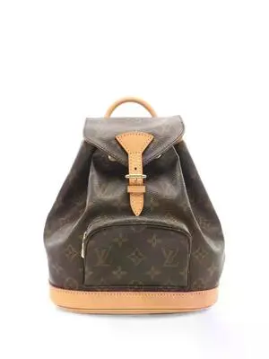LOUIS VUITTON 2001 Montsouris Monogram Backpack - Brown