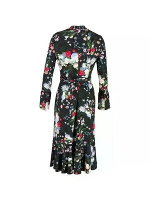 Erdem Hilma Floral-print Silk Midi Dress
