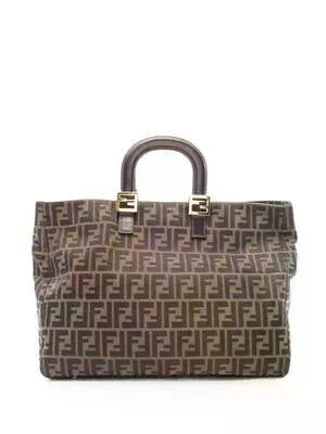 Fendi 2000s Zucca Handbag - Brown